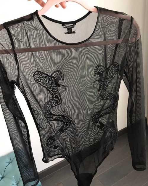 Прозрачный боди Guess