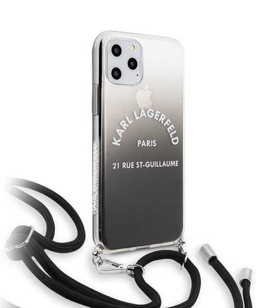 Чехол на ремешке Karl Lagerfeld на iPhone Pro Max