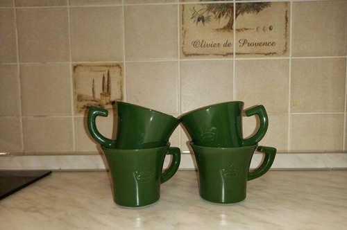Кофейные чашки зеленые Jacobs Monarch