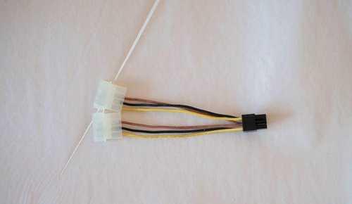 Переходник 6-pin - molex 4-pin x2