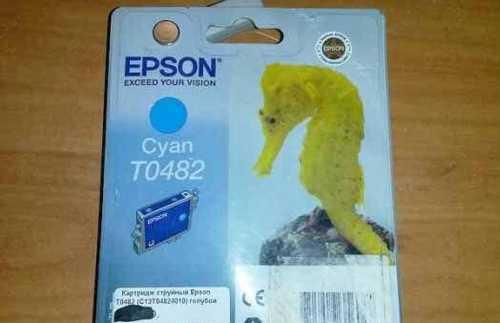 Картридж струйный Epson T0482 Cyan