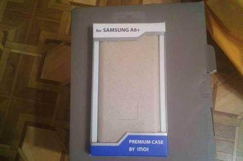 Чехол книжка для телефона Samsung A6 + премиум