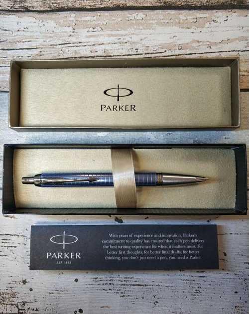 Ручка Parker IM Blue CT шариковая. Хром