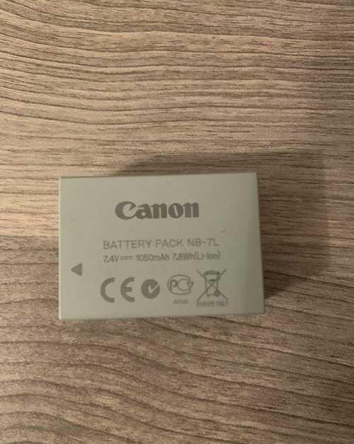 Аккумулятор canon battery pack nb-7l +300