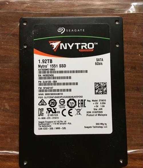 2.5" SSD Seagate Nytro 1551 1.92TB (на гарантии)