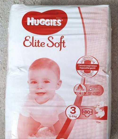 Подгузники huggies elite soft