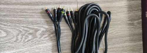 Межблочный кабель 4rca/4rca Kicx