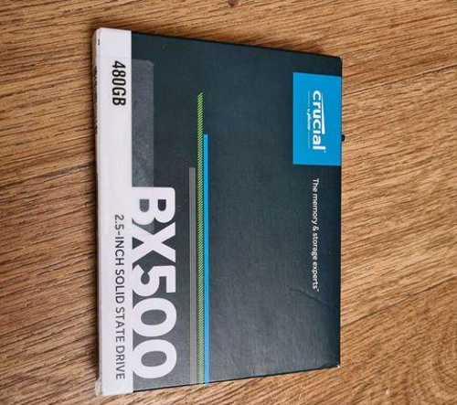 SSD Crucial BX500 480гб, 2.5", SATA III