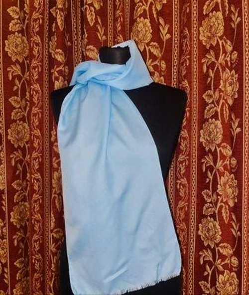 Шарф-платок голубой