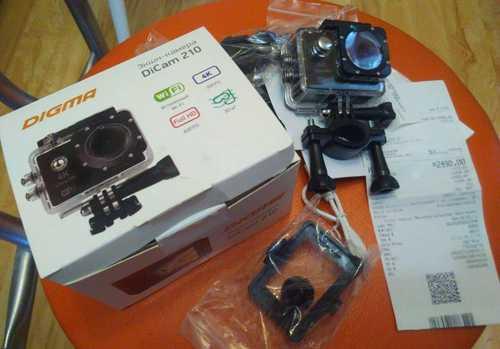 Видеокамера экшн Digma DiCam 210