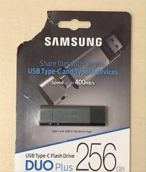 USB флешка Samsung Duo Plus 3.1 Type C 256gb