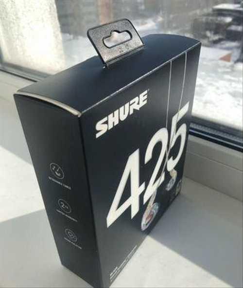 Shure SE425 новые, коробка не открыта