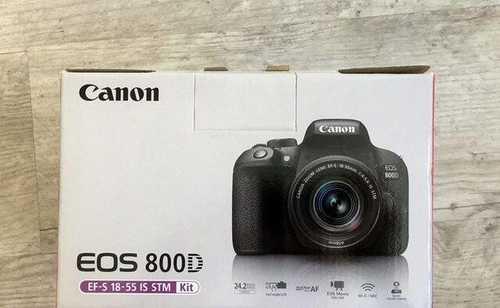Canon 800d kit 18-55mm stm новый