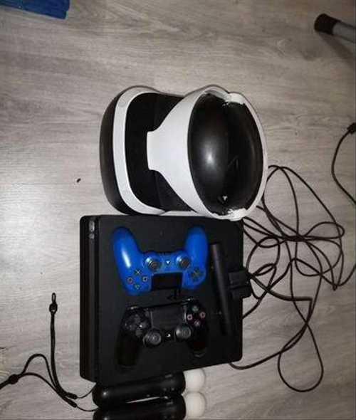 Комплект PS4+VR+Move+игры