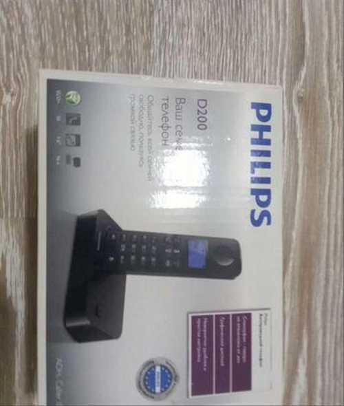Беспроводной телефон philips d200