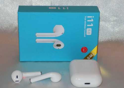 Наушники AIR pods i11 новые разные цвета