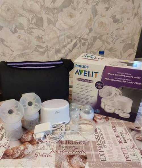 Молокоотсос электрический двойной philips avent