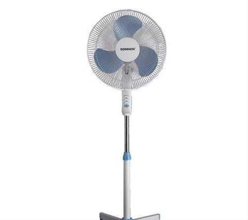 Вентилятор напольный "Stand Fan", 3 скоростных режима, белый/синий