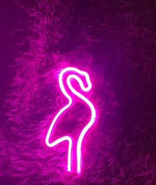 Ночник светильник фламинго