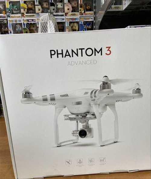 Квадрокоптер DJI Phantom 3 Advanced, white