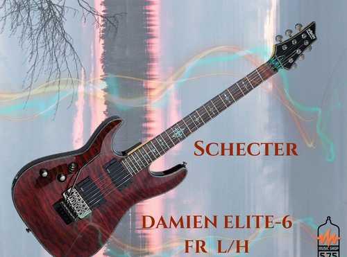 Электрогитара леворукая Schecter damien elite-6 FR