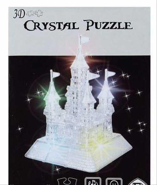 3D Crystal Puzzle, пазлы "Замок", новые, со светом