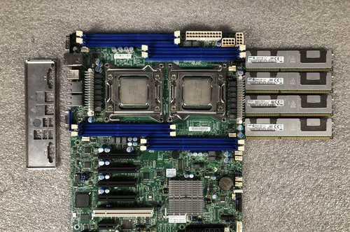 Комплект: Supermicro X9DRL-iF+2x2660v2+128GB