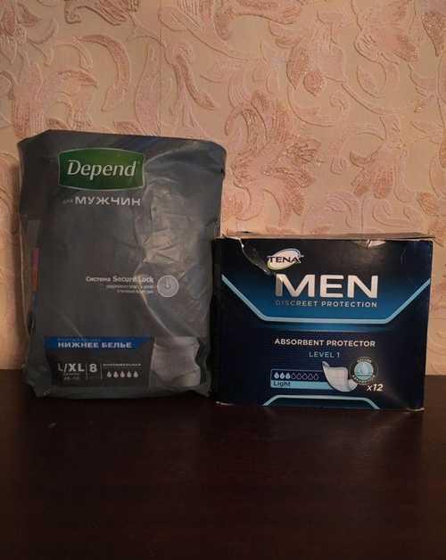 Впитывающее мужское нижнее белье Depend, Tena Men
