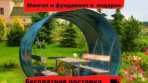 Беседка из поликарбоната