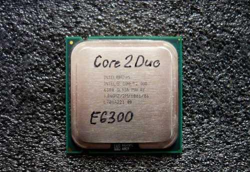 Socket 775 Intel Core 2 Duo E6300 (2 Ядра)