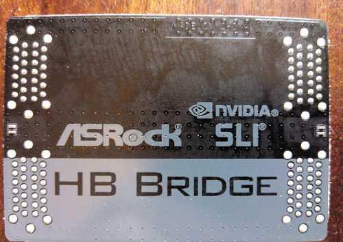 Новый SLI-мост ASRock SLI HB Bridge 2S Card