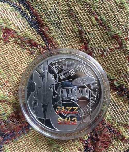 Серебряная монета Армения Джаз. 1000 драм. Proof