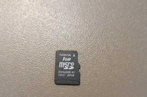 Карта памяти MicroSD 1 gb