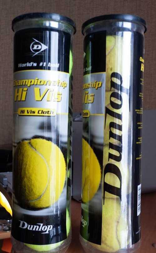 Мячи теннисные Dunlop Hi Vis Cloth