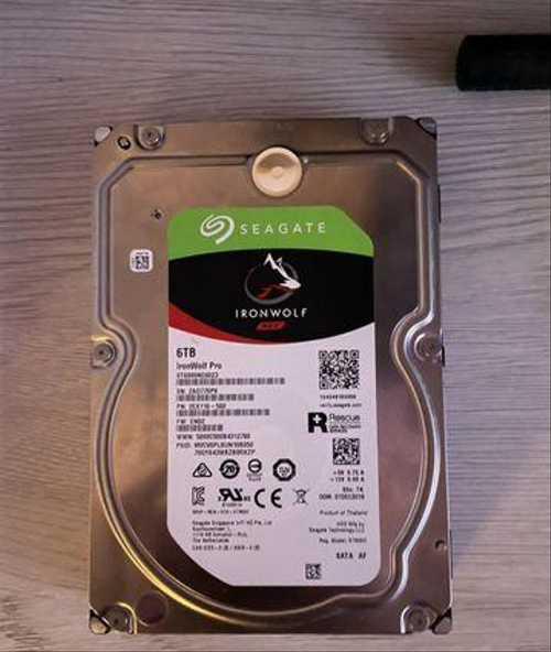 Жесткий диск seagate ironwolf nas 6tb