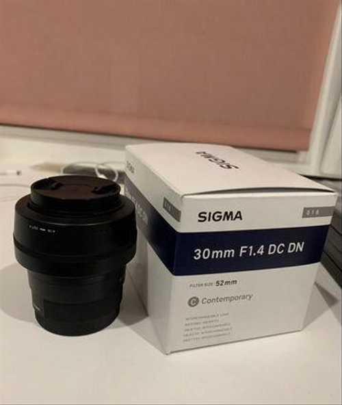 Объектив Sigma 30mm 1,4 E-mount