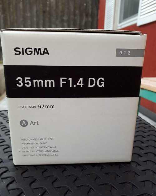Объектив Sigma 35/1.4 ART for Nikon