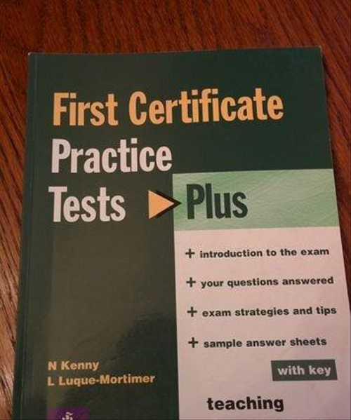 First Certificate Practice Tests Plus, Longman