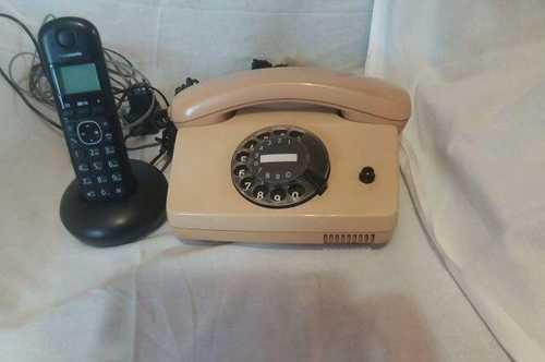 Домашний дисковый телефон и радиотелефон
