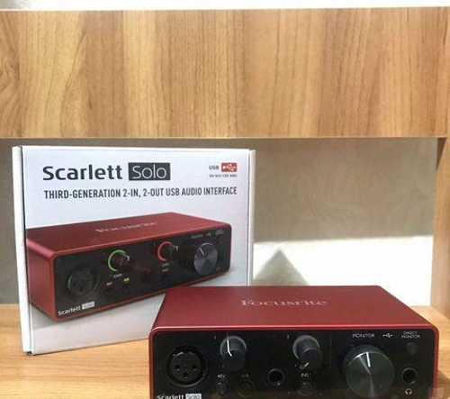 Звуковая карта focusrite solo 3rd gen