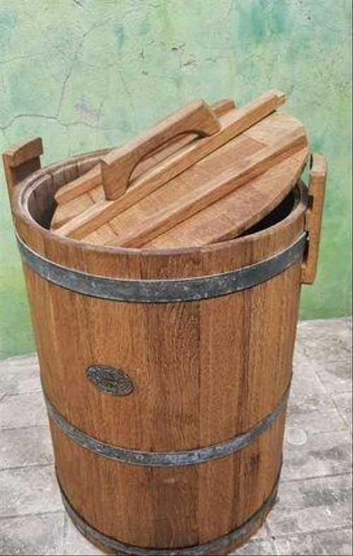Кадка дубовая бочка из дерева для солений 50 литра