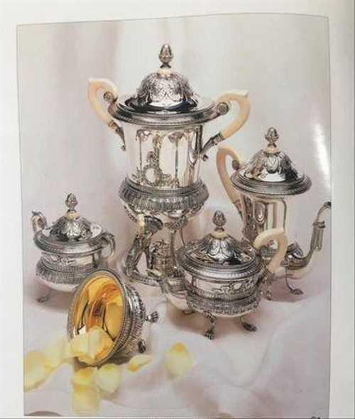 Сервиз чайный из серебра «Царь» Faberge