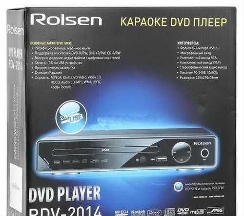 Новый DVD-плейер rolsen/DVD/USB/karaoke/5DVD подар