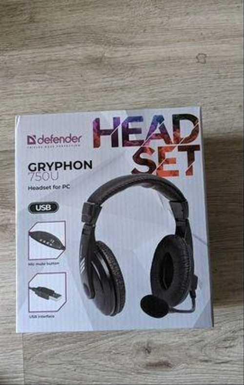 Наушники defender gryphon 750u USB