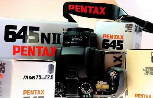 Автофокусный Pentax 645 N II +pentax FA 645 75 MM