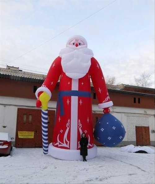 Уличное украшение фигура Деда Мороза - запоминающиеся праздничные впечатления