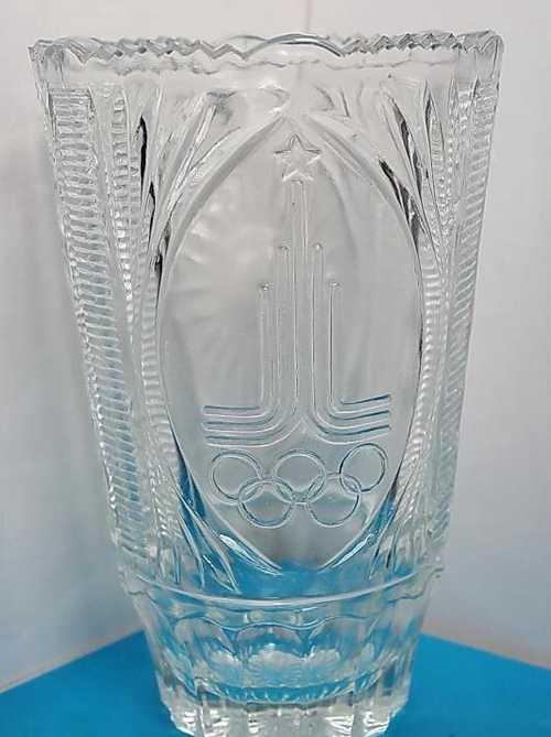 Хрустальная ваза "Олимпиада-80"