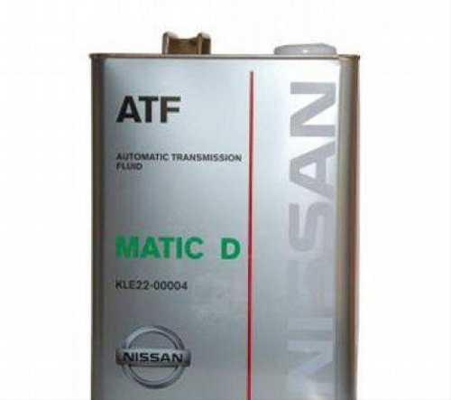 Масло трансмиссионное ATF Nissan Matic Fluid D 4л