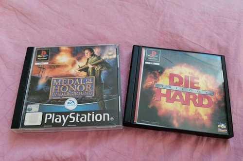 Die Hard и Medal of Honor Playstation 1 игры