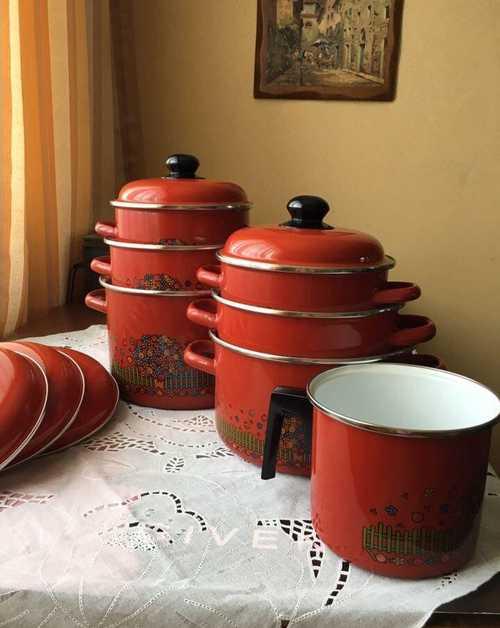 Набор эмалир.посуды Югославия